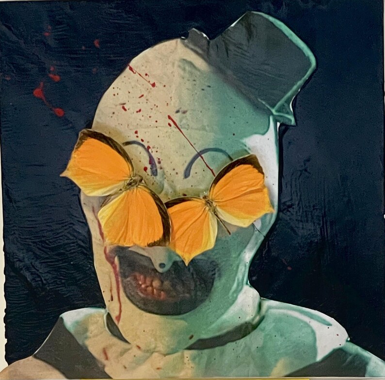 Terrifier, Art the Clown Sunglasses Small Pinned Butterfly Art - Etsy