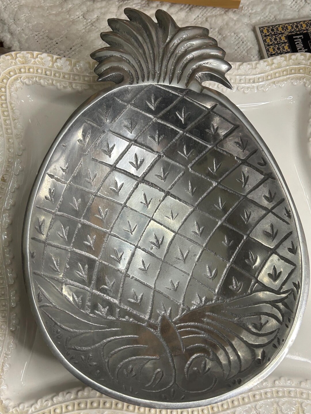 Vintage Pineapple Serving Tray From India - Etsy