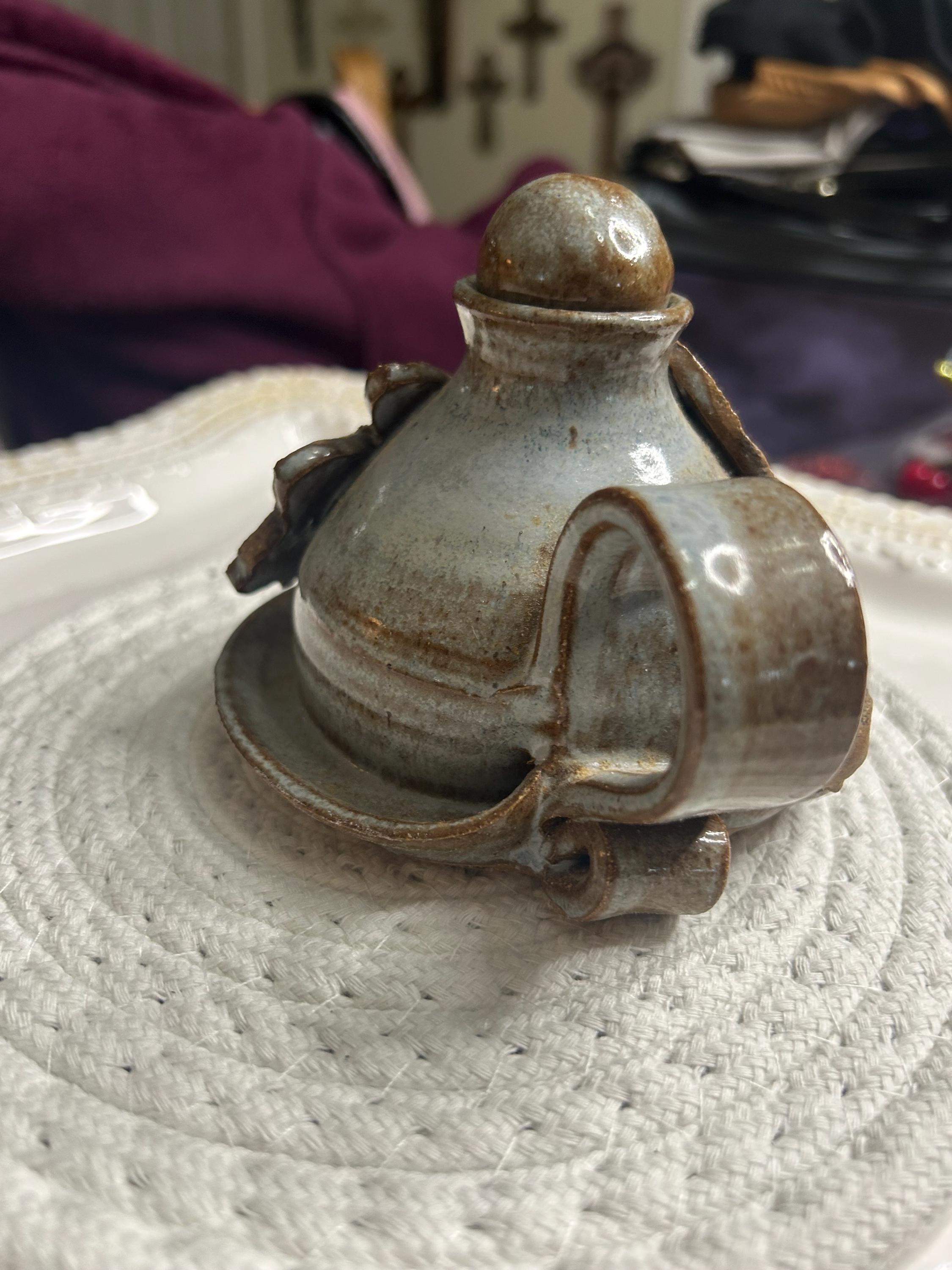 Beautiful Handmade Pottery Vessel With Lid, Fall Themed, Gorgeous and ...