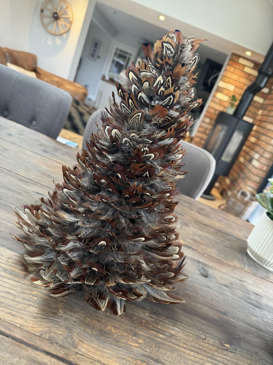 Pheasant Feather Christmas Tree Large - Etsy UK