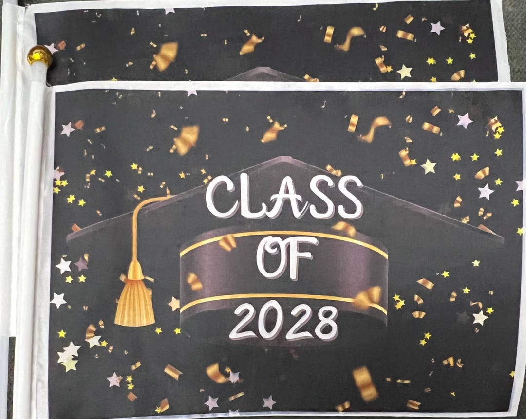 Custom Small Flags Class of Graduation Birthday Party Team Sports ...