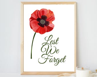 Remembrance Day Poster Set, Lest We Forget, Veterans Day, Classroom ...
