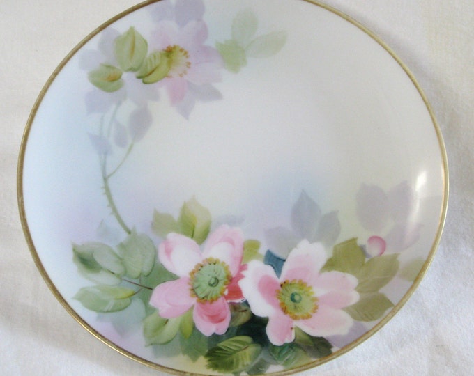 Antique Nippon Azalea Hand Painted Plate From 1911 Morimura Wreath ...