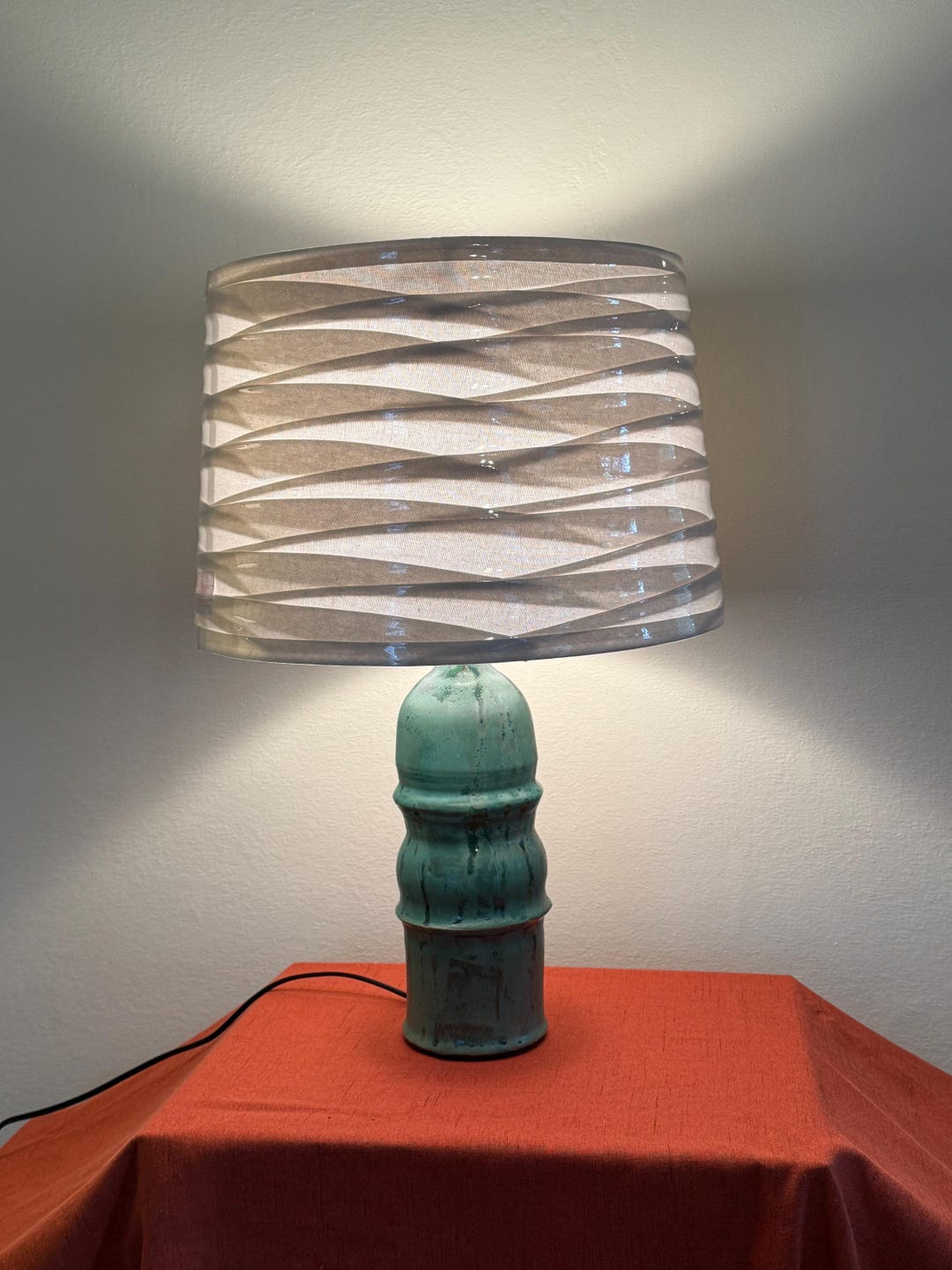 Handmade Ceramic Lamp Base With Shade - Etsy