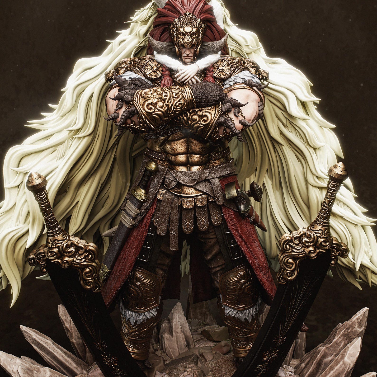 Starscourge Radahn Hand-painted 3D Resin Statue - Elden Ring ...