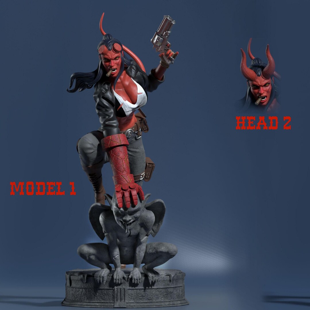 Girl From Hell Miniature 3D Print Collectible Statue Figurine Sculpture ...