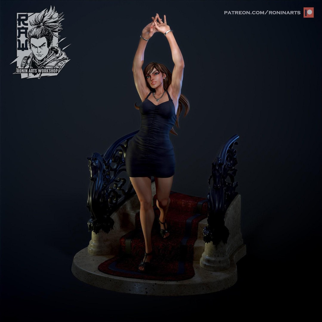 Irene Pinup 3D Print Pin-up Collectible Resin Miniature Statue Figurine ...
