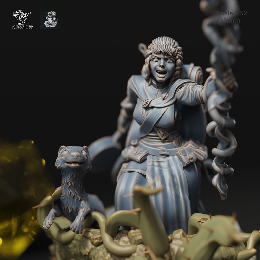 Maara Halfling Druid: Embrace the Magic of Nature With a 3d-printed ...