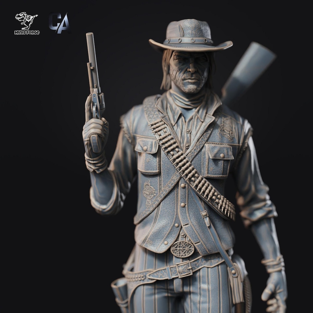 John Marston RDR2 Fanart: 3d-printed Collectible Figure - Detailed ...