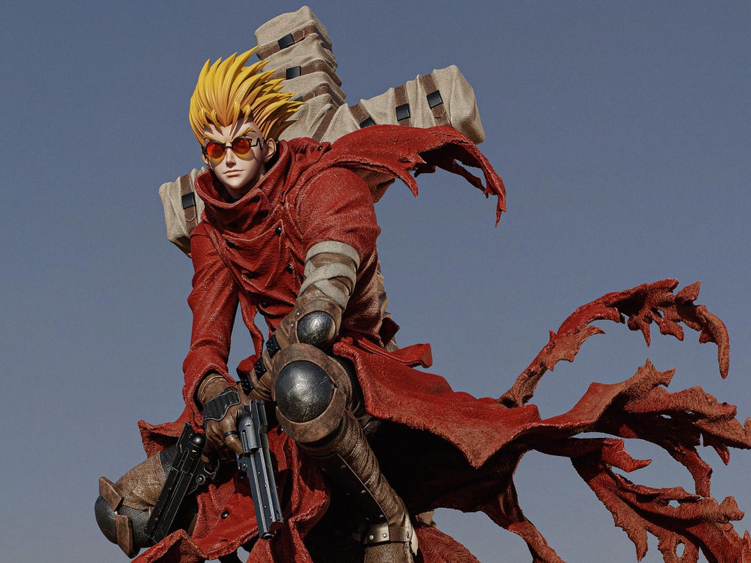 Vash the Stampede Statue: Hand-painted Trigun Resin Figure - Etsy
