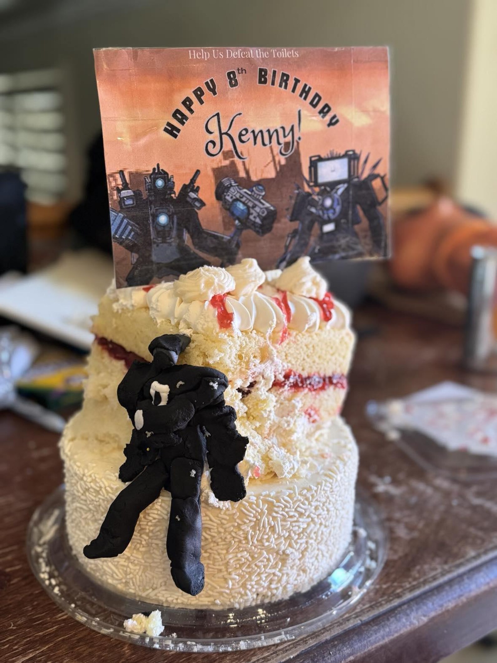 Skibidi Toilet Birthday Party Invitation and Cake Topper or Poster ...