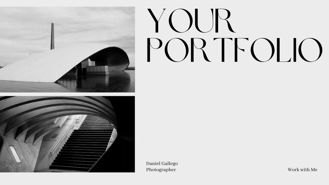Portfolio Template | Printable and Editable | Professional & Stylish ...