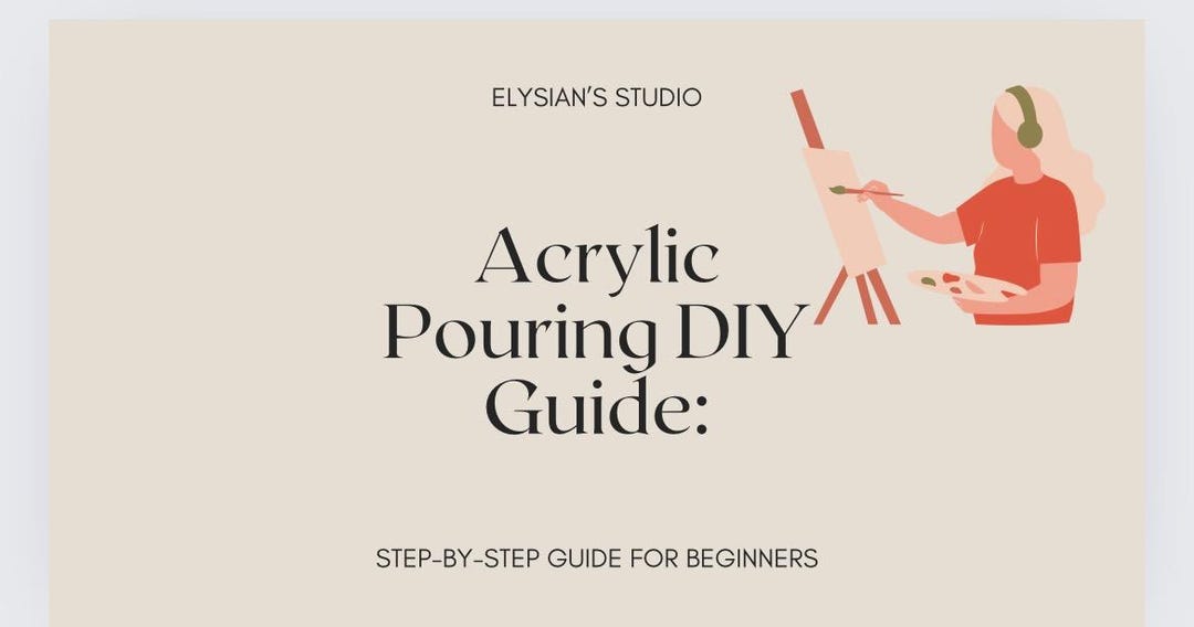 DIY Acrylic Pouring Guide/perfect for Beginners & Pros/step-by-step ...