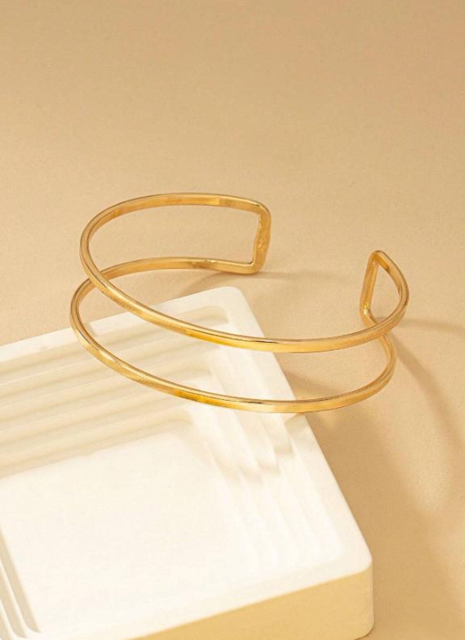 Minimalist Arm Cuff - Gold Upper Arm Band - Silver Arm Bracelet ...