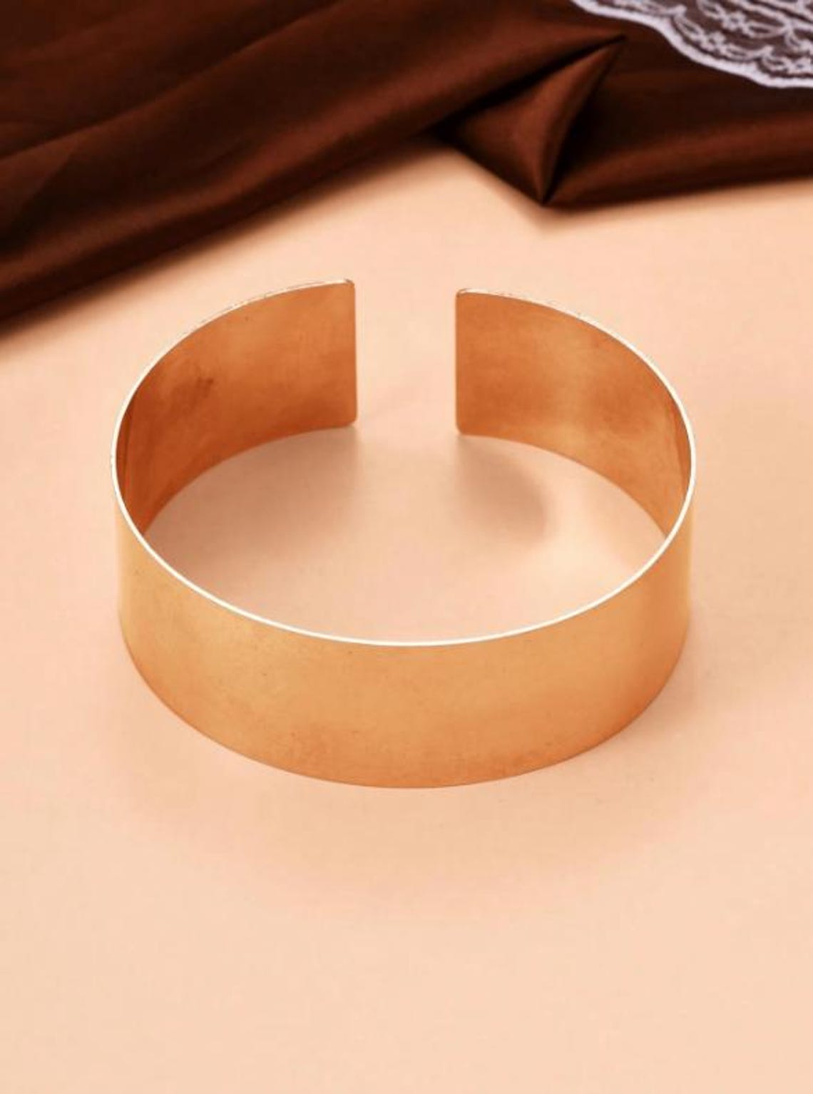 Minimalist Arm Cuff - Gold Upper Arm Band - Silver Arm Bracelet ...