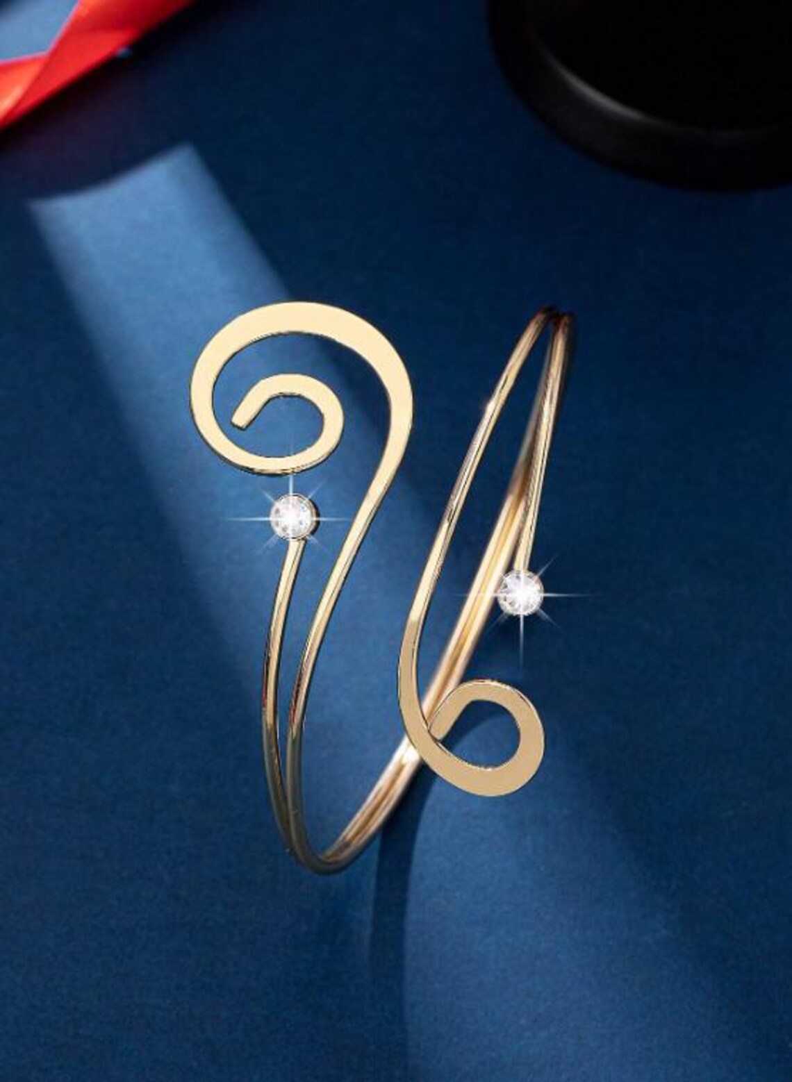 Minimalist Arm Cuff Gold Upper Arm Band Silver Arm Bracelet Elegant ...