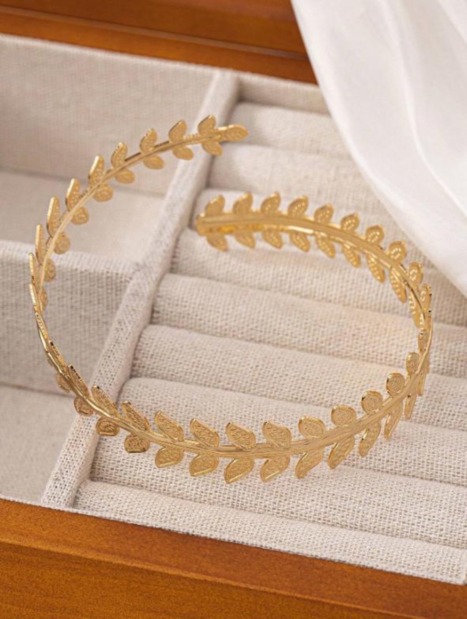 Upper Arm Cuff Bracelet, Gold Arm Band, Gold Leaf Bracelet, Greek ...