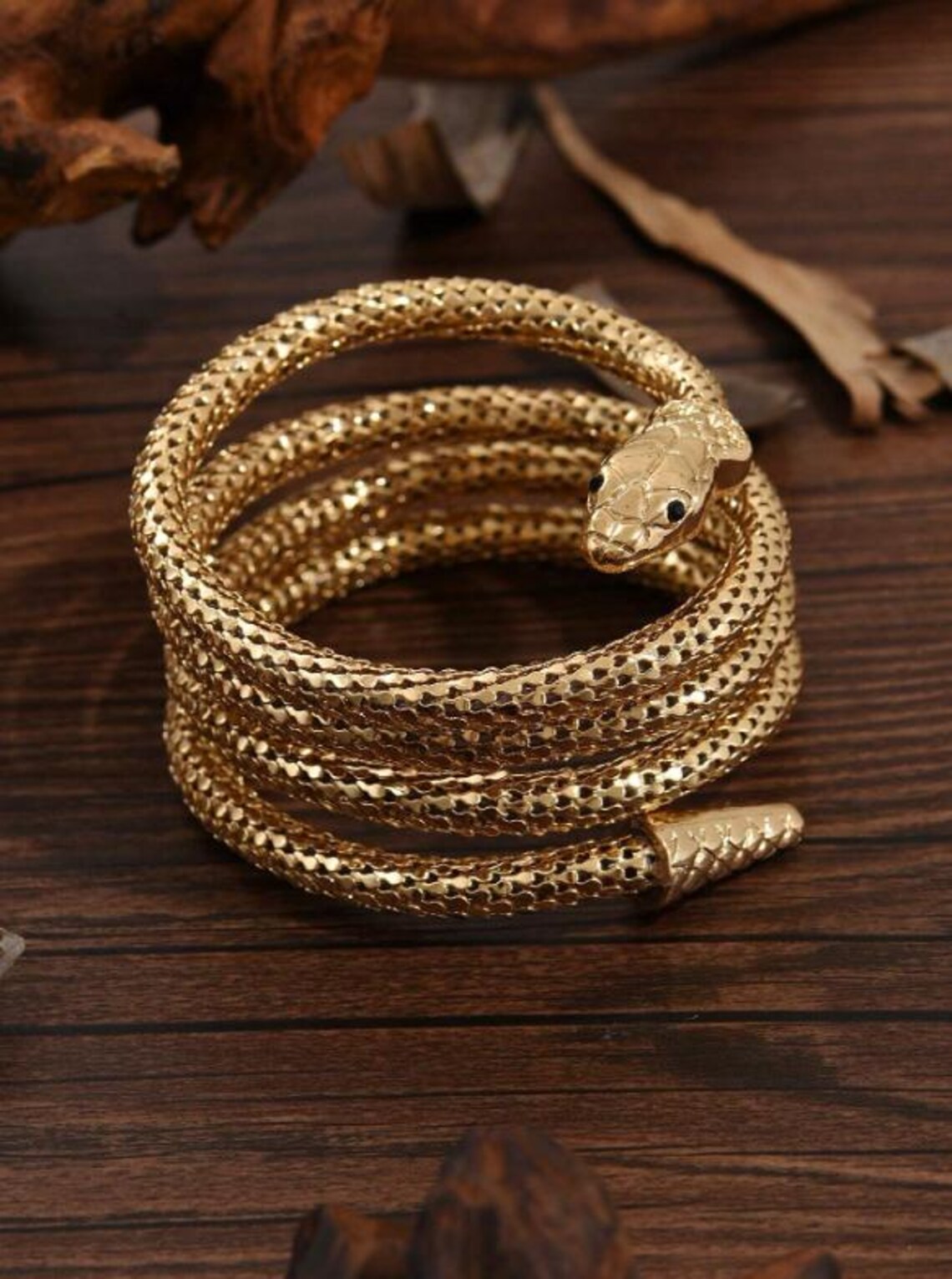 Bendable Snake Bracelet, Adjustable Gold Snake Arm Bracelet, Party ...