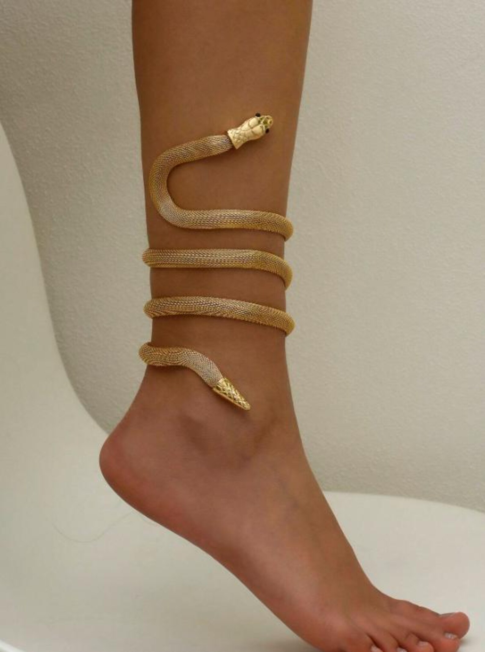 Bendable Snake Bracelet, Adjustable Gold Snake Arm Bracelet, Party ...