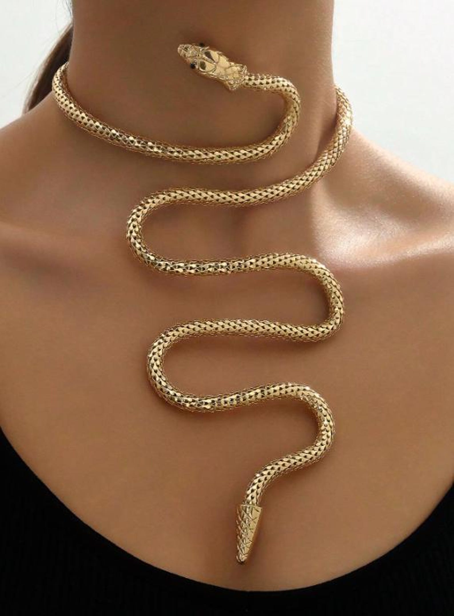Bendable Snake Bracelet, Adjustable Gold Snake Arm Bracelet, Party ...