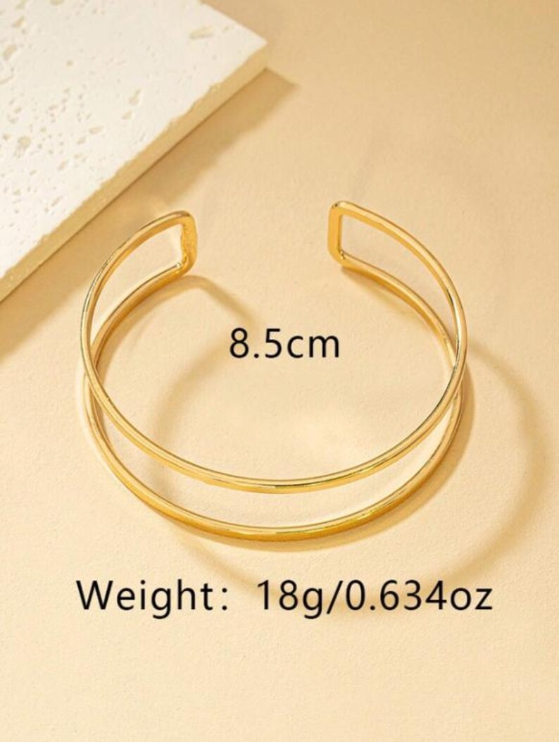 Minimalist Arm Cuff - Gold Upper Arm Band - Silver Arm Bracelet ...