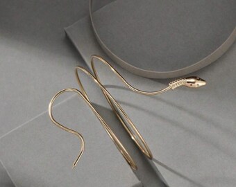 Bendable Snake Bracelet, Adjustable Gold Snake Arm Bracelet, Party ...