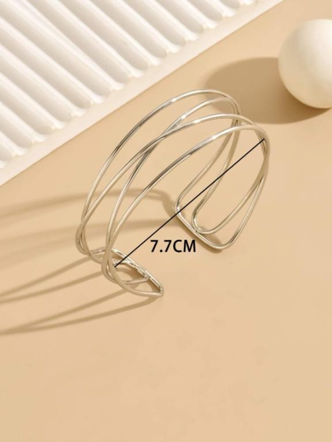 Minimalist Arm Cuff - Gold Upper Arm Band - Silver Arm Bracelet ...