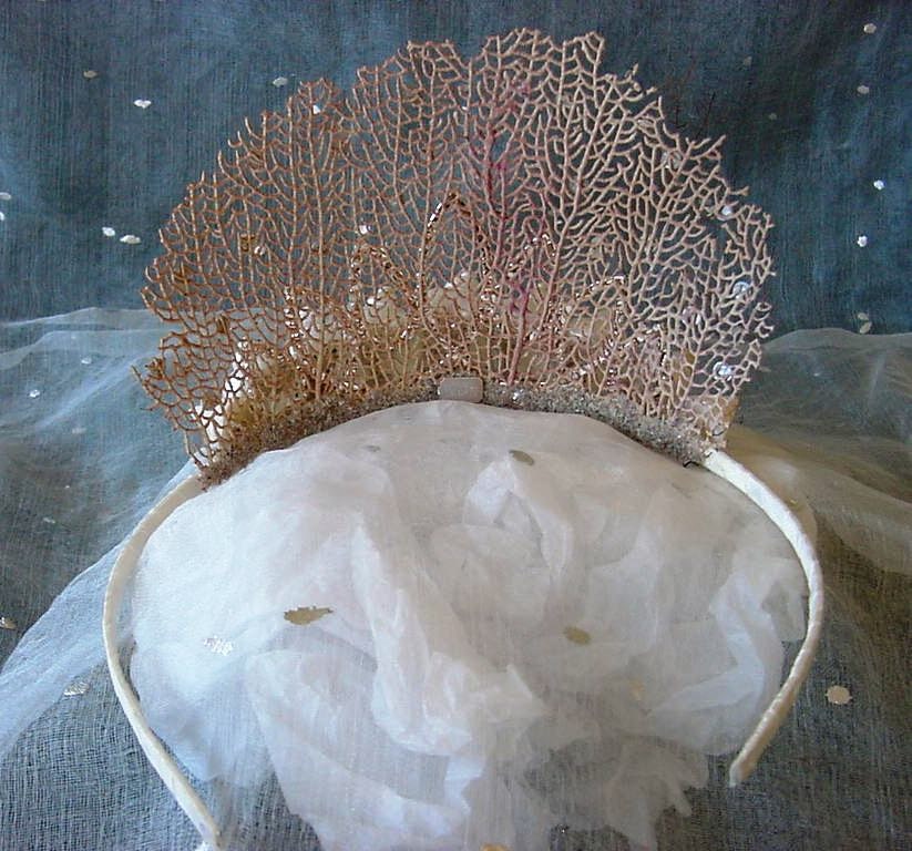 Sea Fan Shell Rhinestone Mermaid Tiara Beach Wedding Crown - Etsy