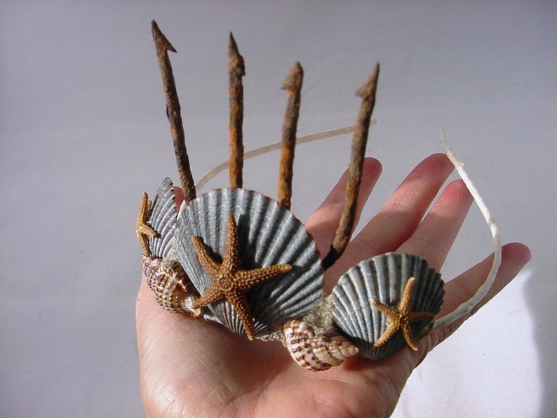 Neptune Trident Mermaid Tiara Crown Beach Wedding - Etsy