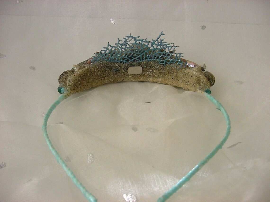 Aqua Mermaid Sea Fan Shell Starfish Tiara Beach Wedding Crown - Etsy