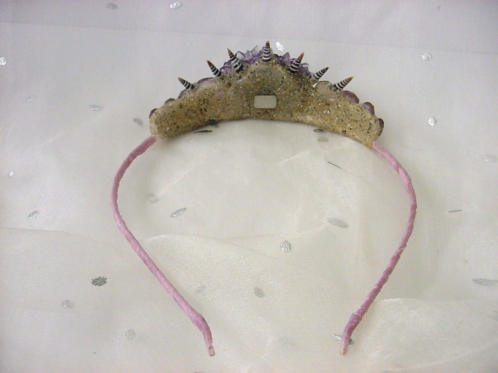 Amethyst Crystal Geode Fairy Tiara Crown Boho Wedding - Etsy