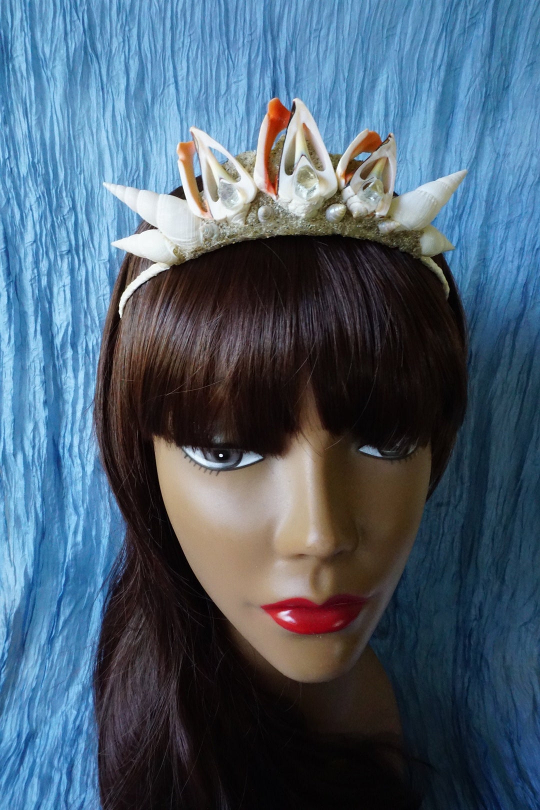 Seashell Art Mermaid Tiara Crown Beach Wedding, Ariel - Etsy