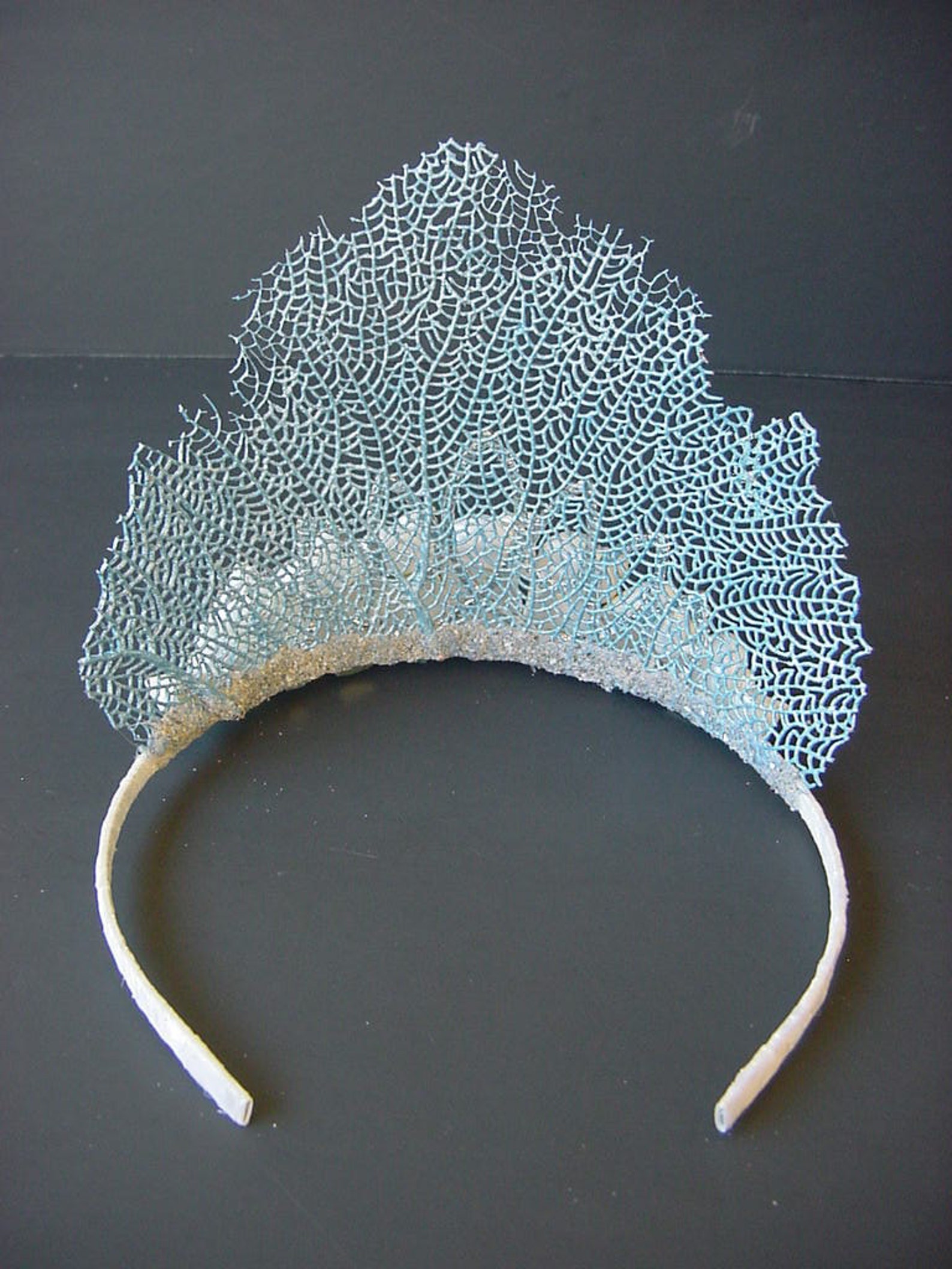 Blue Sea Fan Mermaid Seashell Tiara Crown Beach Wedding or Prom - Etsy