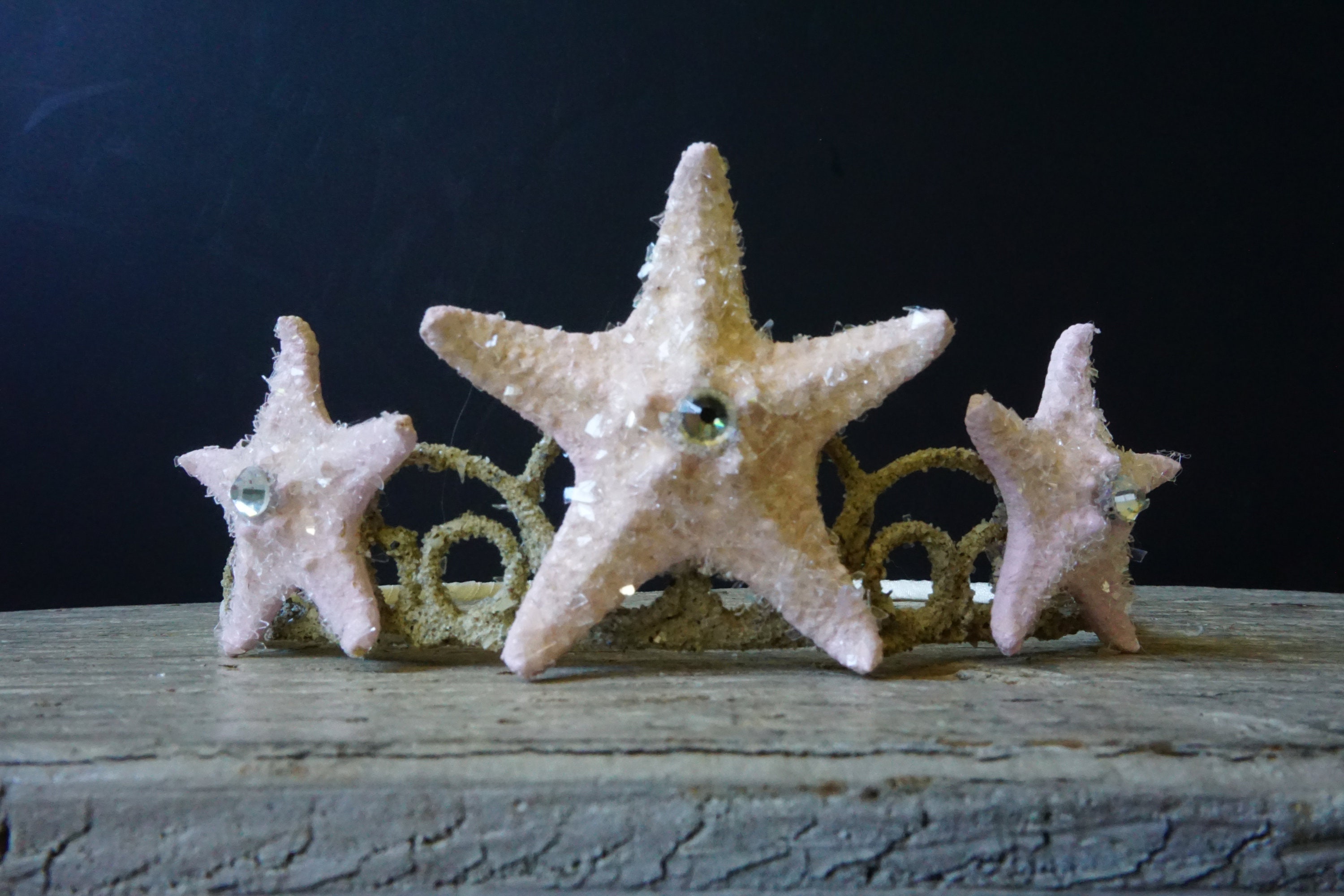 Starfish Mermaid Beach Wedding Tiara Pale Pink Flower Girl - Etsy