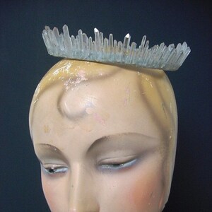 Quartz Crystal Point Fairy Crown Circlet Boho Wedding - Etsy