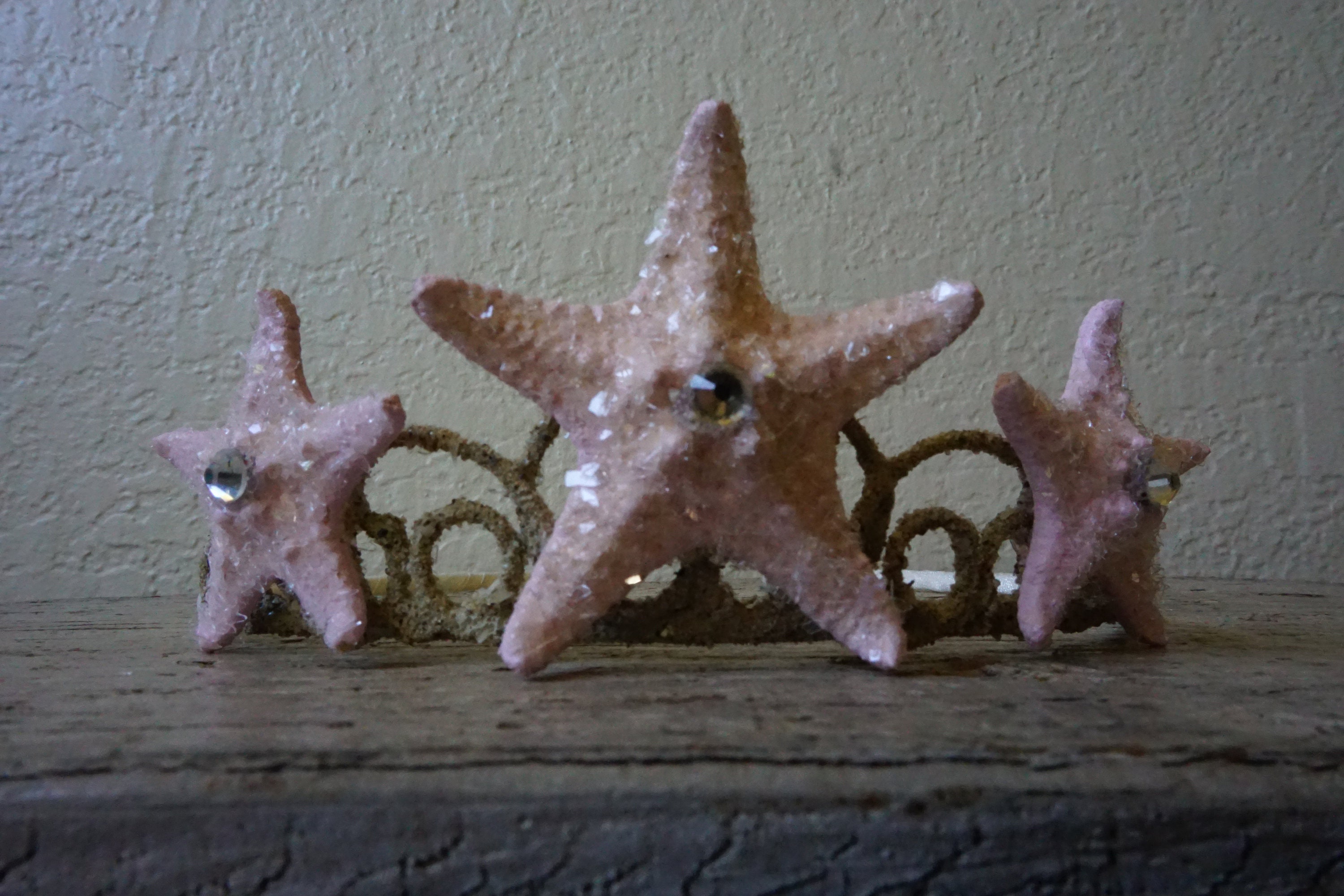 Starfish Mermaid Beach Wedding Tiara Pale Pink Flower Girl - Etsy