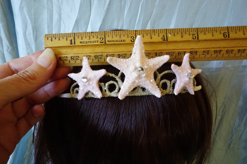 Starfish Mermaid Beach Wedding Tiara Pale Pink Flower Girl - Etsy
