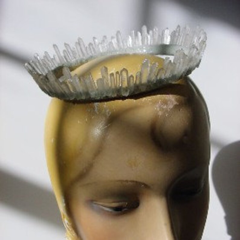 Quartz Crystal Point Fairy Crown Circlet Boho Wedding - Etsy