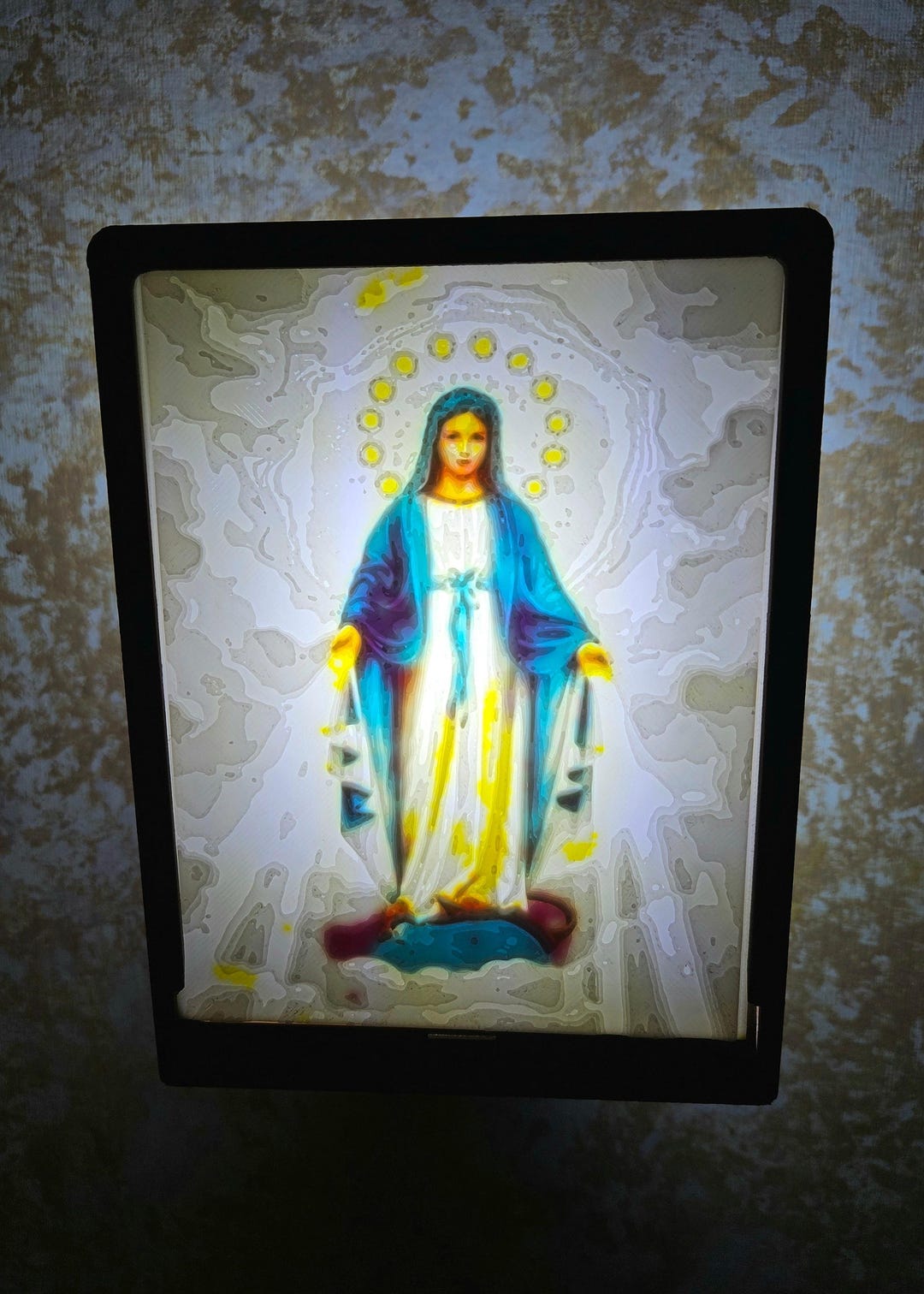 Virgin Mary Our Lady of Grace - Desktop or Night Light Display - Etsy