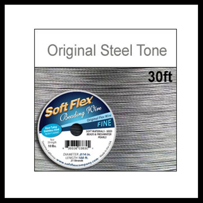 30' Soft Flex Clear Steel Beading Wire Original 21 Strand - Etsy