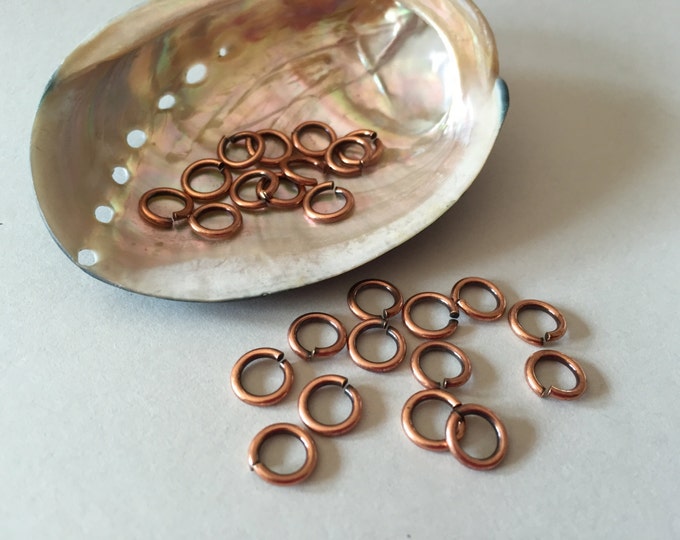 Snapeez 8mm Flamed Copper Snapping Jump Ring Sold in Packs of 25, 16ga ...