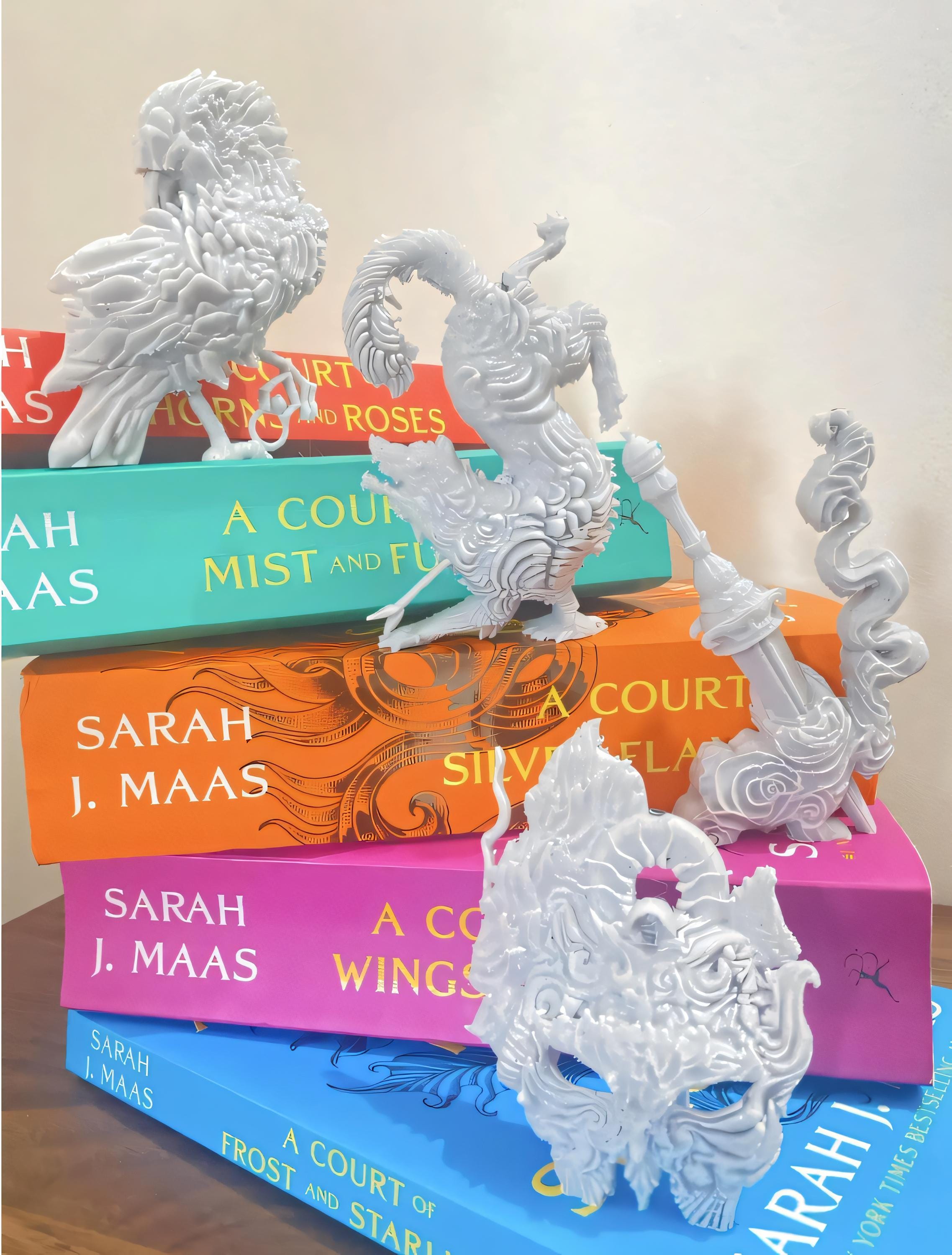 Handcrafted ACOTAR Art Statues | Bookish Bookshelf Decor - Etsy