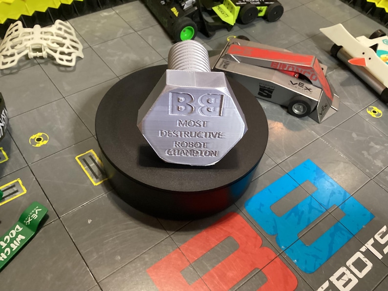 3D Printed Battlebots Giant Nut and Bolt Perfect Gift for Combat Robot ...