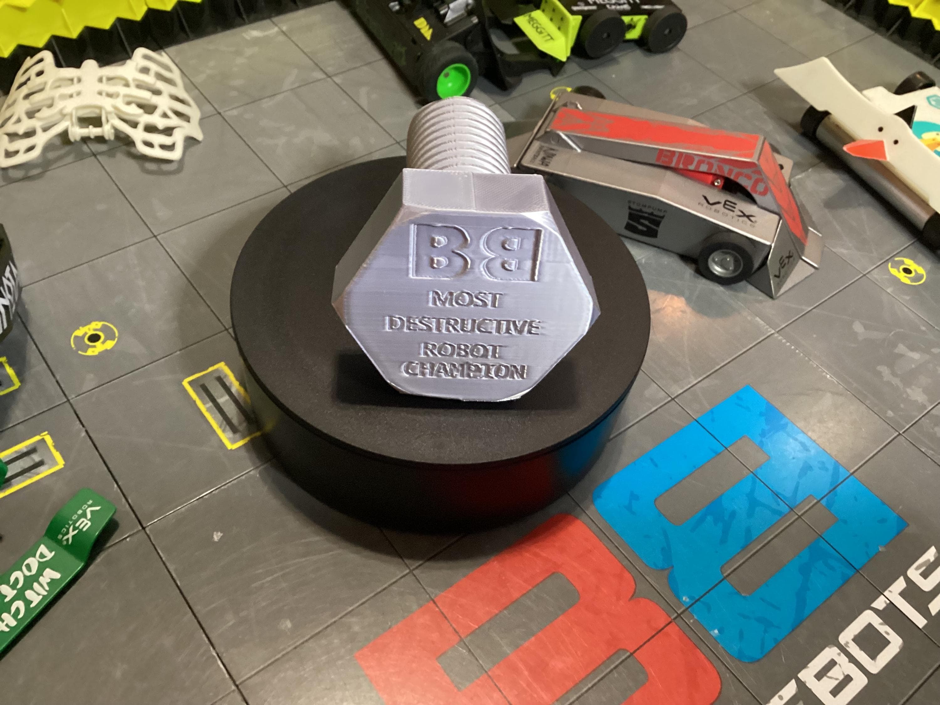 3D Printed Battlebots Giant Nut Trophy, Combat Robot Gift - Etsy