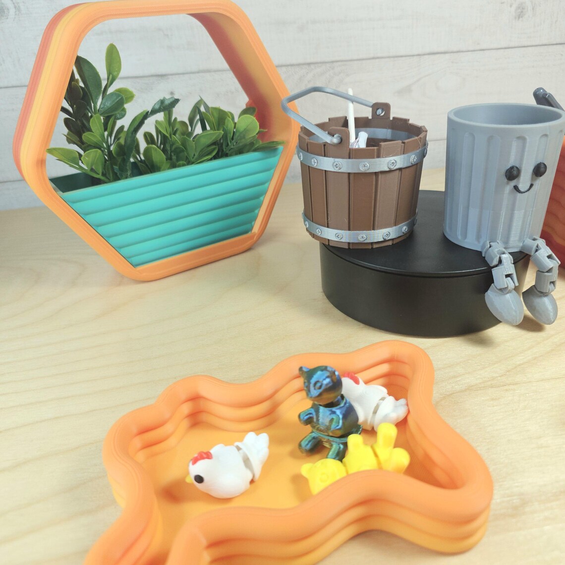 Desk Organizer Set - 3d Printed - Etsy