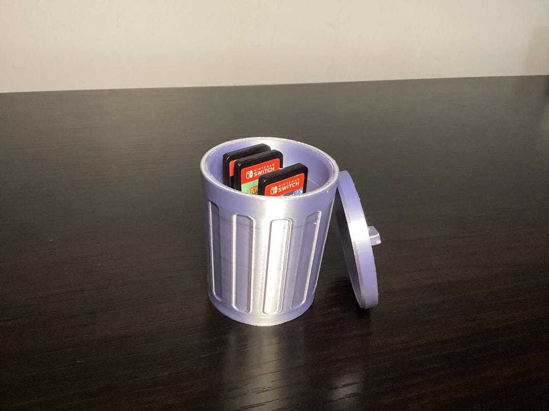 3d Printed Nintendo Switch Garbage Can Game Holder - Etsy