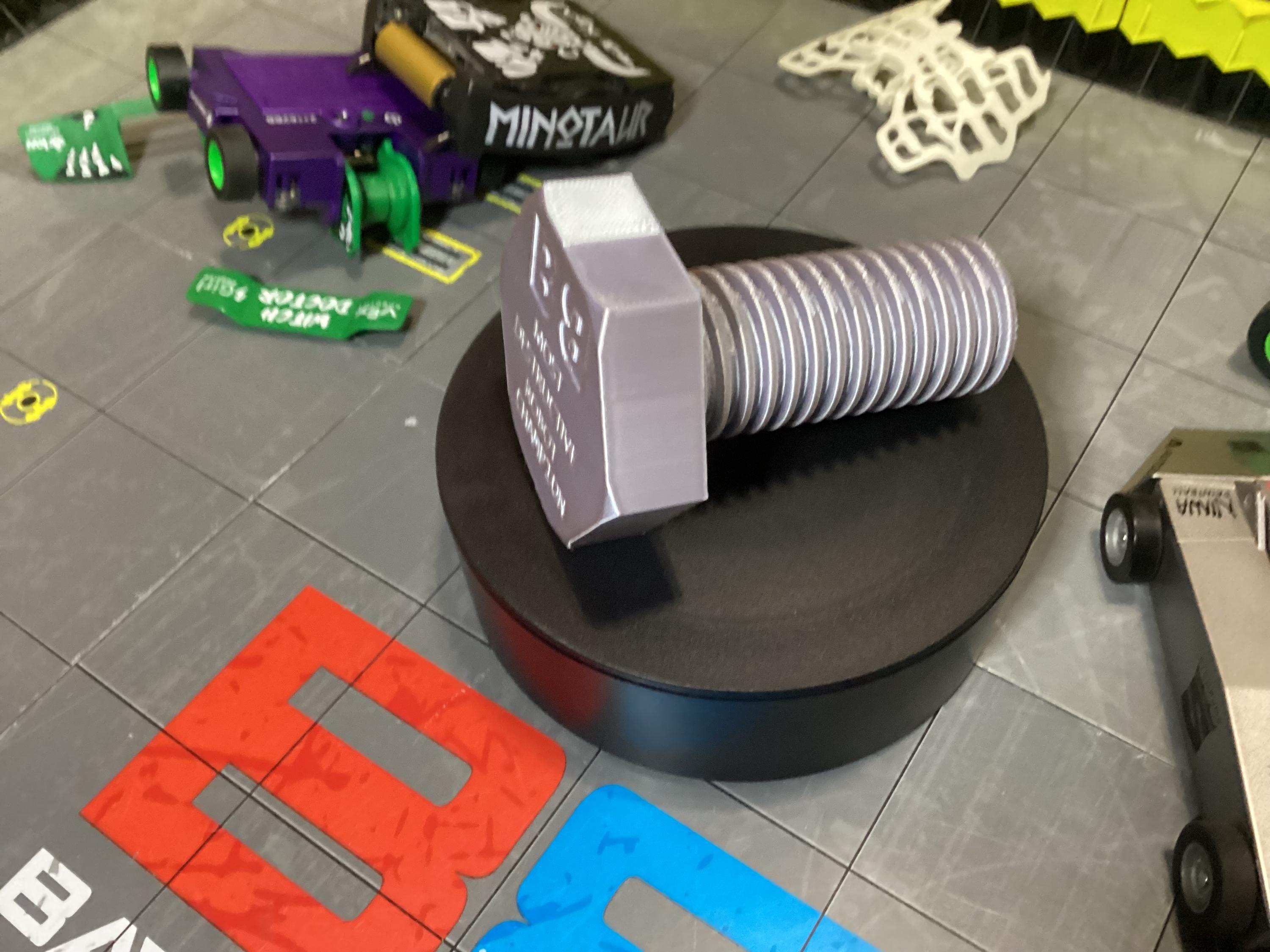 3D Printed Battlebots Giant Nut Trophy, Combat Robot Gift - Etsy