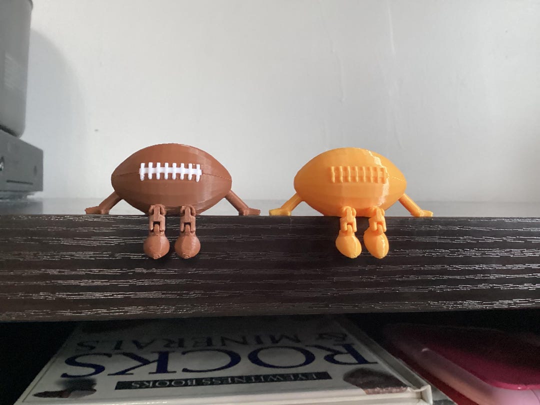 3d Printed Articulated Football With Legs - Fun Desk Buddy - Sports ...