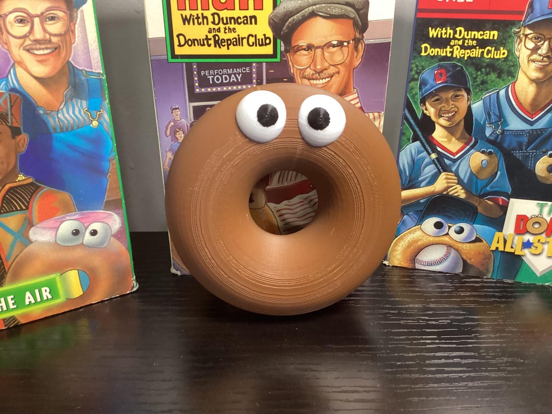 Duncan Donut From the Donut Man - 3d Printed Toy - Etsy