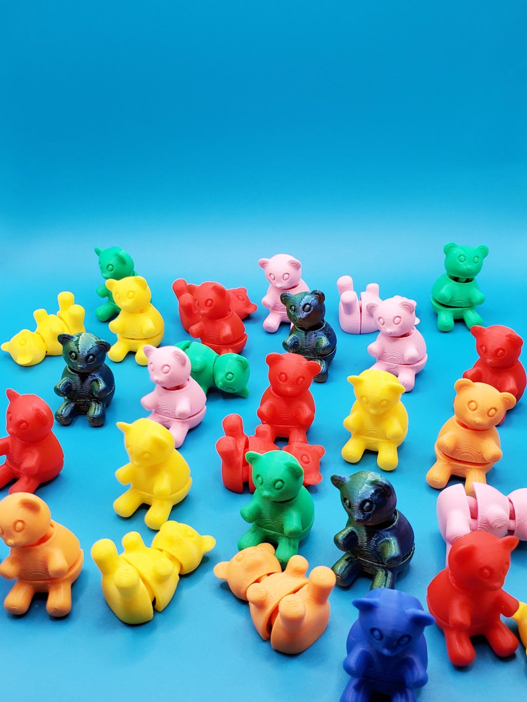 Mini Articulated Flexi Gummy Bears - Cute Gift - Mini Flexi - Gummy ...